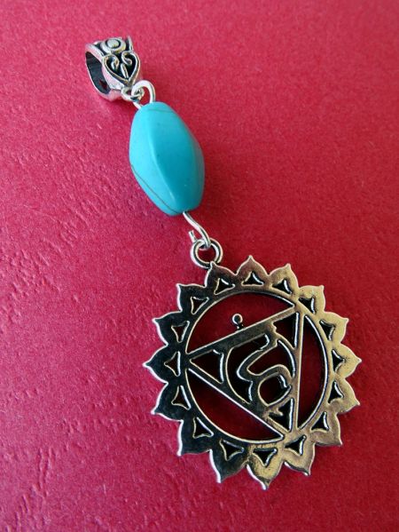 Tirkiz i Višudha čakra, privezak - Privesci